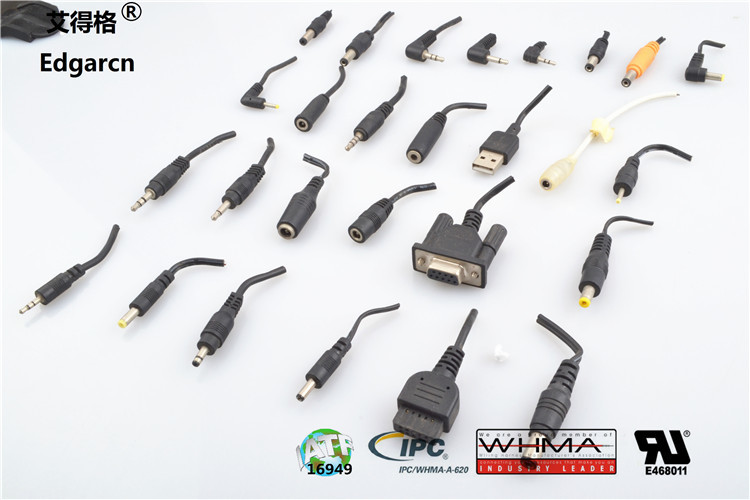 101mm - 500mm Dc Power Cable Injection Molding Customized For Game Machine